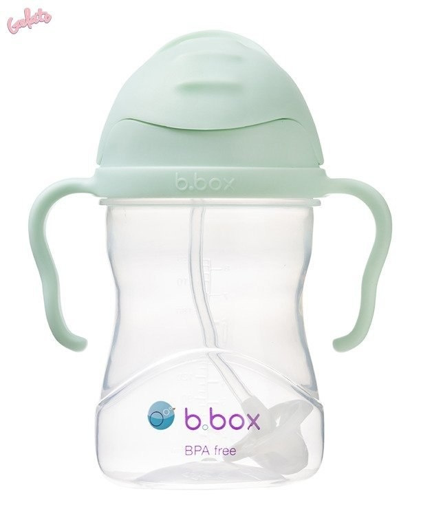 B.Box Innowacyjny Bidon z obciążoną słomką 240 ml dla dzieci, BBOX - Gelato Pistachio - B.Box